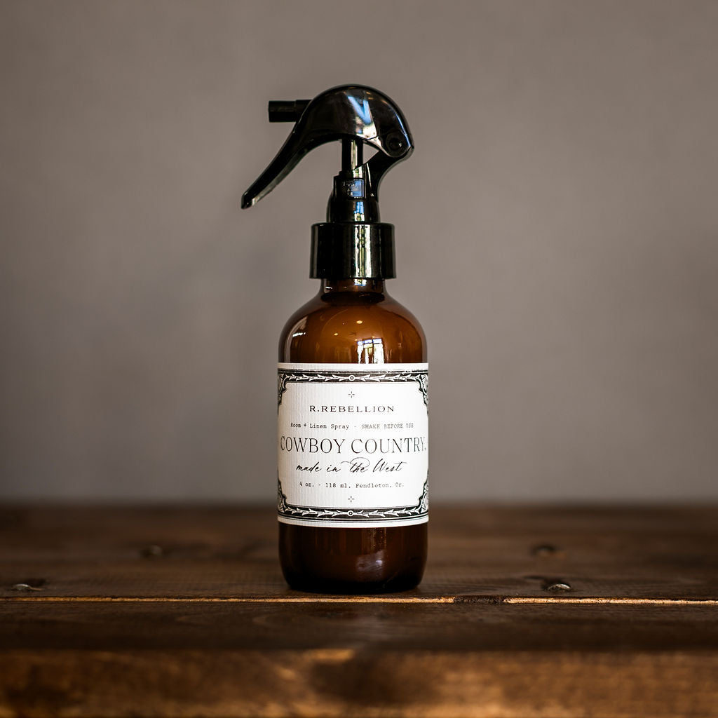 Cowboy Country Room + Linen Spray 4 oz. | R. Rebellion Wholesale